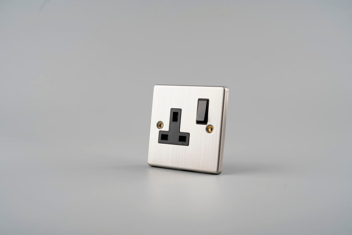 Stainless Steel - ASTA 13A 1Gang Double Pole Switched Socket – Surya ...
